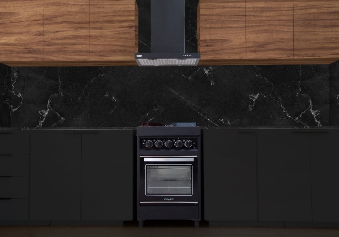 Maraldi Glass Black 55cm :: AD Campanas y Cocinas